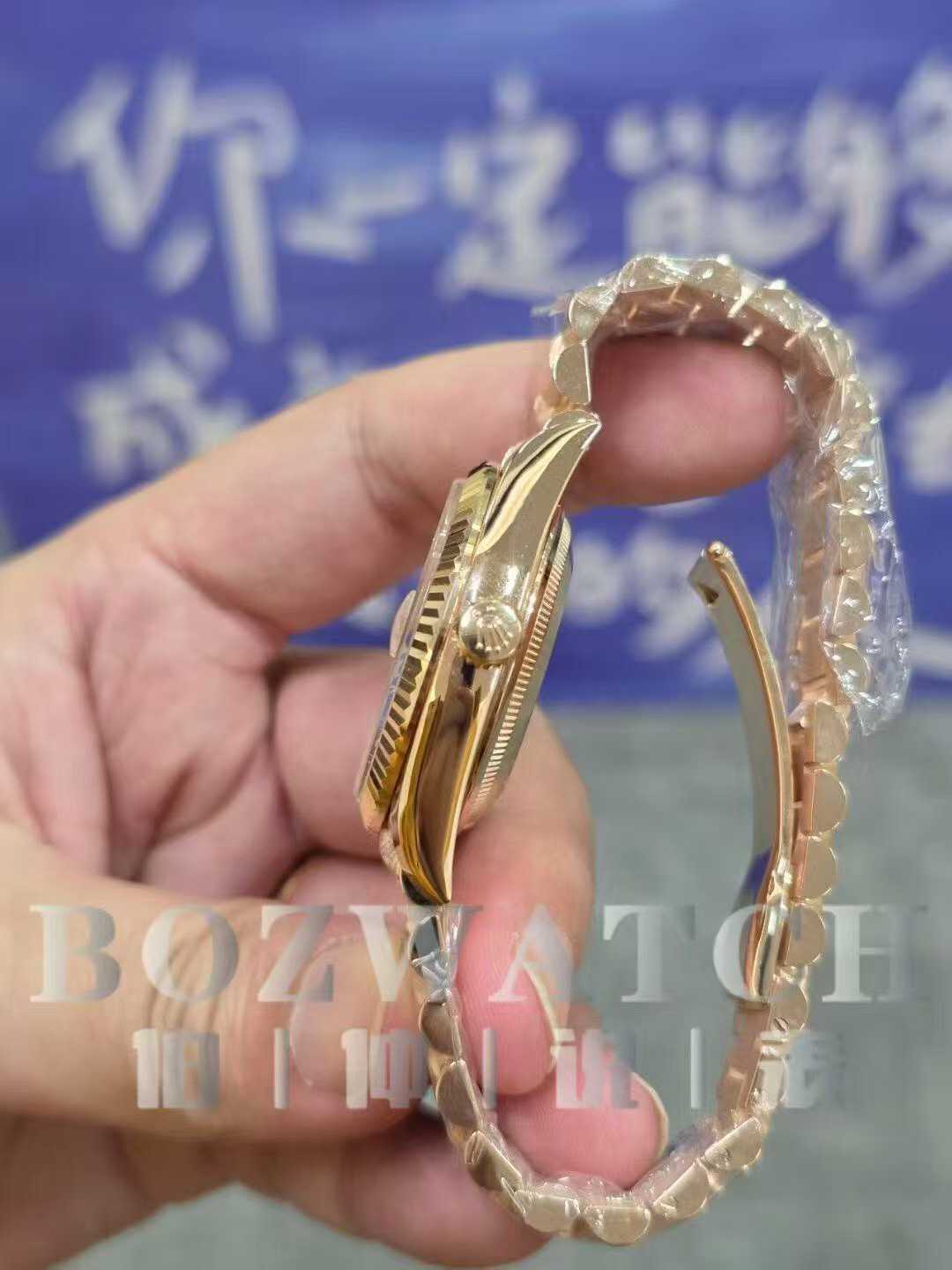 【Video Reviews】-Modified Rolex Day-Date 128235 – 36mm Rose Gold “Starry ...