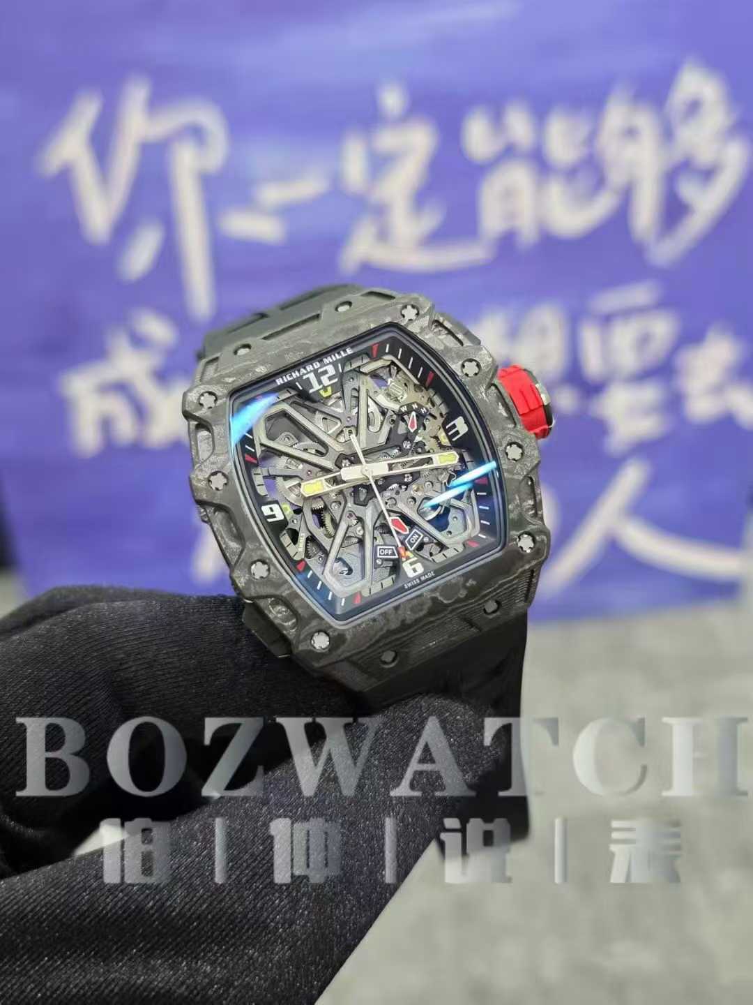【Video Reviews】-Best Modified Richard Mille RM35-03 Black Carbon (Top ...